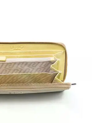 Liu Jo Logo-plaque Zip Wallet - Neutrals