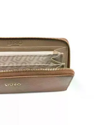 Liu Jo Logo-plaque Zip Wallet - Neutrals