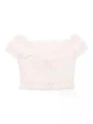 NEEDLE & THREAD Hattie Off-the-shoulder Top - Pink