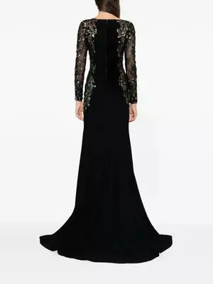 SAIID KOBEISY Embellished Slit Long Dress