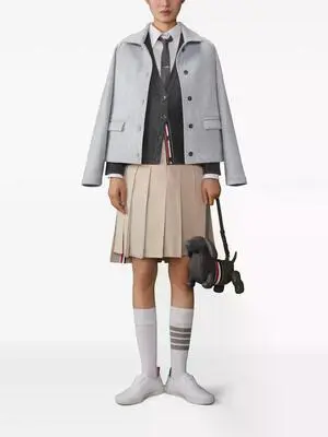 Thom Browne Jacquard Double-face Jacket - Grey
