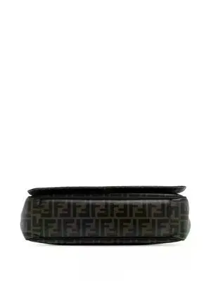Fendi 2010-2025 Zucca Spalmati Flap Crossbody Bag