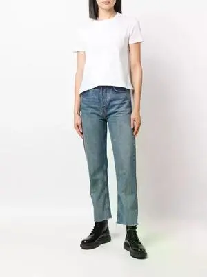 Red Valentino Point D'esprit Panel T-shirt