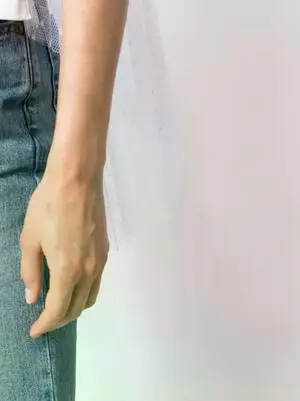 Red Valentino Point D'esprit Panel T-shirt