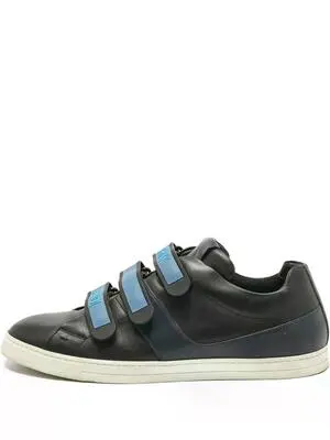 Fendi Leather Strap Sneakers