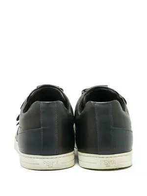 Fendi Leather Strap Sneakers