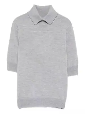 HERSKIND Collared Knit T-shirt