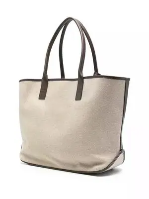 Hogan Embossed-logo Padlock Tote - Neutrals