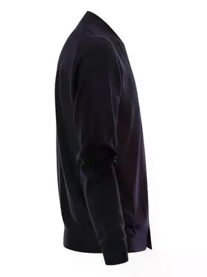 Fedeli V-neck Buttoned Cardigan - Blue