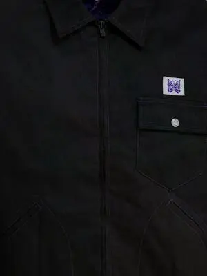 Needles Pe/c Twill Logo Chest-pocket Jacket