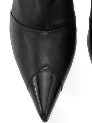 ROTATE BY BIRGER CHRISTENSEN Pointed-toe Leather Ankle Boots