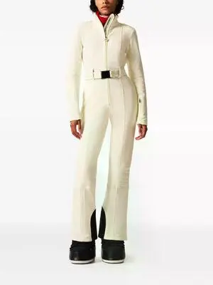 Perfect Moment Belted Zip-up Ski Suit - Neutrals