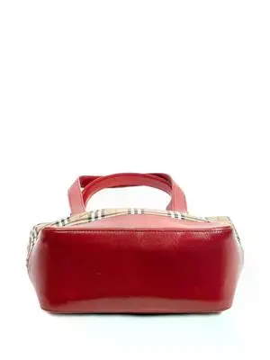 Burberry Check-pattern Leather-trimmed Tote - Neutrals