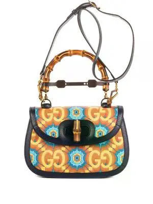 Gucci Medium Bamboo Kaleidoscope-print Tote Bag