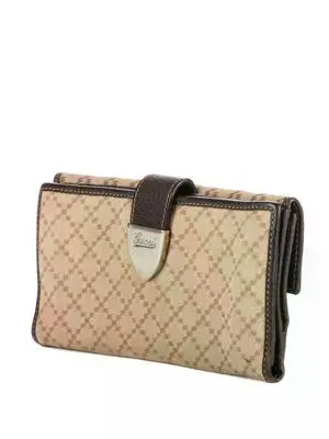 Gucci Signature-pattern Wallet - Neutrals