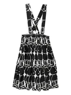 Comme Des Garçons Printed Skirt - Black