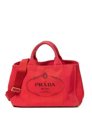 Prada Canapa Logo-print Tote Bag