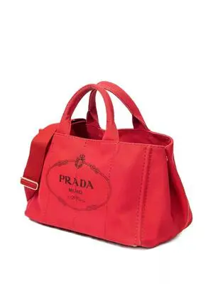 Prada Canapa Logo-print Tote Bag