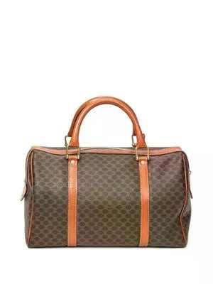 Celine Patterned Boston Tote Bag - Brown