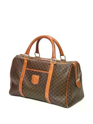 Celine Patterned Boston Tote Bag - Brown
