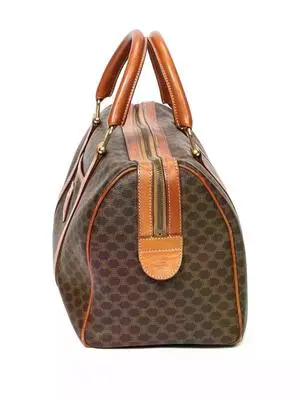 Celine Patterned Boston Tote Bag - Brown