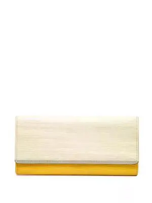 LOUIS VUITTON 2013 Tricolor Epi Flore Wallet Long Wallets - White
