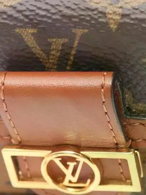 LOUIS VUITTON 2020 Monogram Reverse Micro Dauphine Crossbody Bag