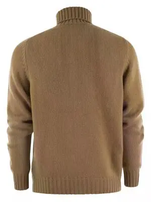 Fedeli Ribbed Pocket Turtleneck Sweater