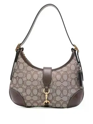 COACH® Hampton Patterned Buckle Shoulder Bag