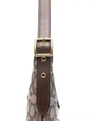 COACH® Hampton Patterned Buckle Shoulder Bag