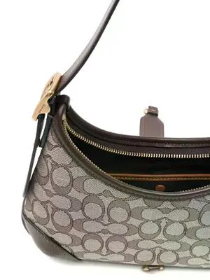 COACH® Hampton Patterned Buckle Shoulder Bag
