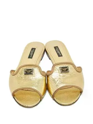 Dolce & Gabbana Logo-plaque Sandals