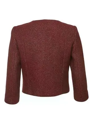 Elisabetta Franchi Tweed Buttoned Jacket