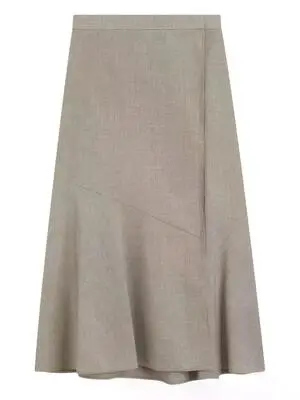 BOSS Panelled A-line Midi Skirt