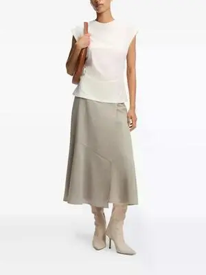BOSS Panelled A-line Midi Skirt