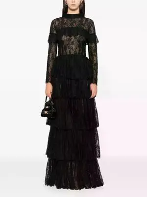 SAIID KOBEISY Lace Maxi Dress