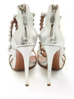 Alaïa Bombe Strappy Leather Sandals
