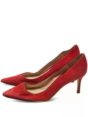 GIANVITO ROSSI Pointed-toe Stiletto Pumps - Red