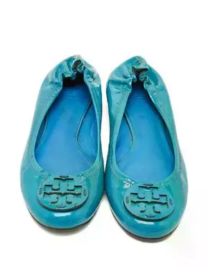 Tory Burch Minnie Logo Ballet Flats - Blue