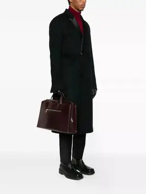 SAPIO Leather Top-handle Tote Bag
