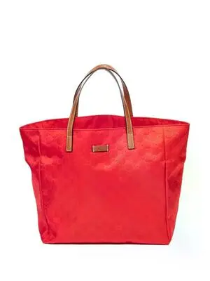 Gucci Monogram Tote Bag - Red