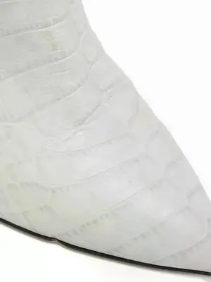 Paris Texas Croc-embossed Leather Boots