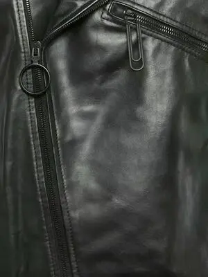 Off-White Arrow-motif Leather Jacket