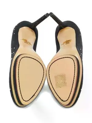 CHARLOTTE OLYMPIA Crystal-embellished Platform Pumps