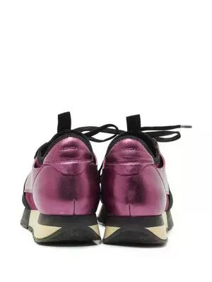 Balenciaga Race Runner Leather Sneakers - Purple