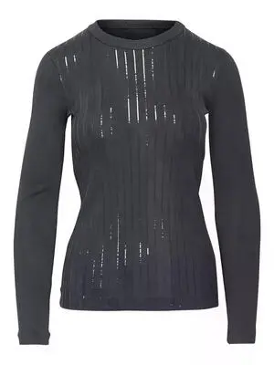 Brunello Cucinelli Sequin-stripe T-shirt