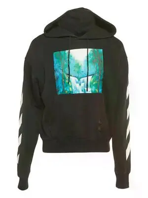 Off-White Waterfall-print Stripe Hoodie