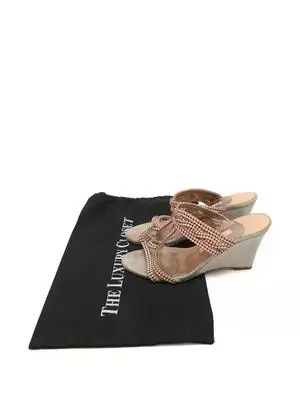 GINA Embellished Wedge Sandals