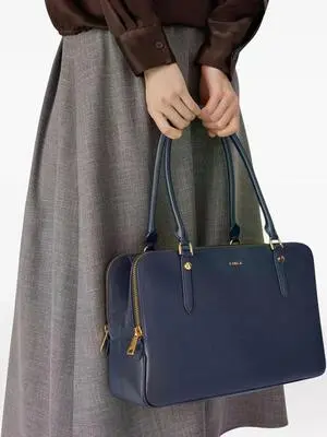 Furla Large Leather Boston Tote