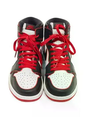 JORDAN Bloodline 1s Leather High-top Sneakers - Black
